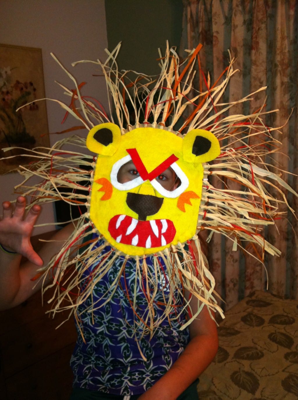 🎖 African Lion Mask Craft Project