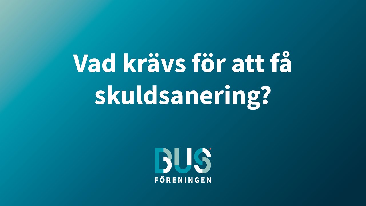 🎖 Skuldsanering krav: 5 steg för att frigöra dig från skulder