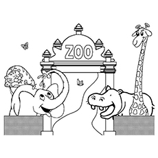 🎖 Las 10 mejores páginas para colorear del zoológico que a tu niño le ...
