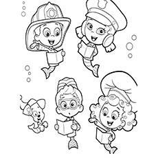 🎖 Topp 25 Bubble Guppies målarbok för dina små